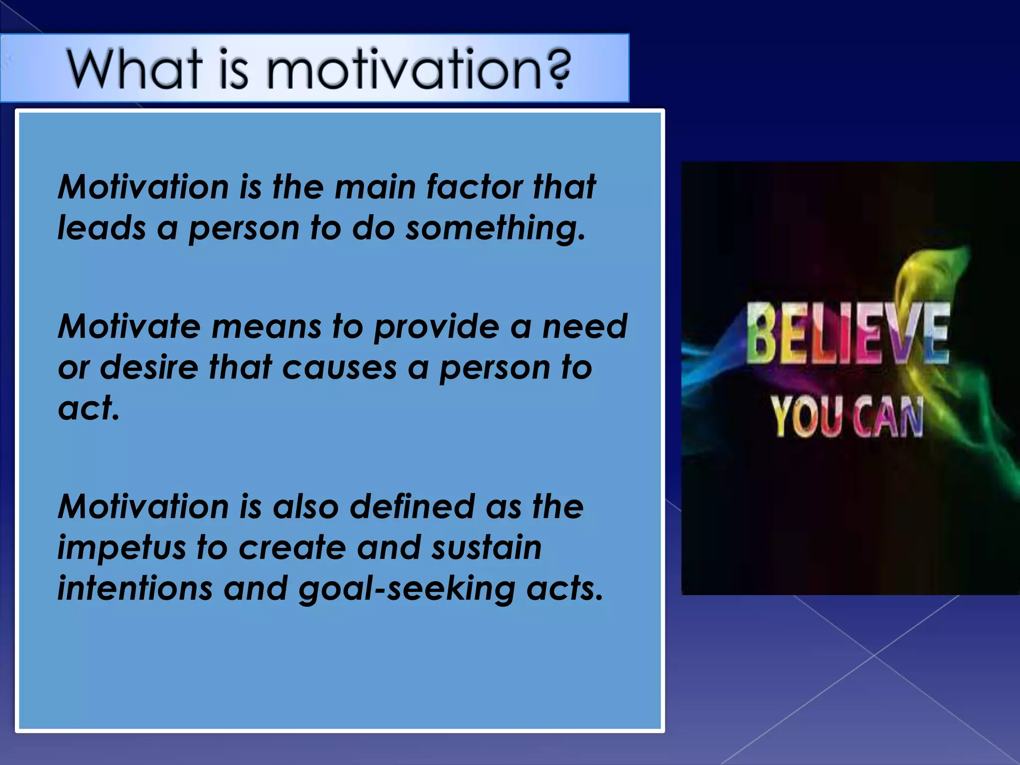 Types of Motivation. | PPTX