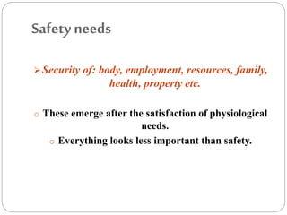 Motivation - Maslow's Need Hierarchy | PPSX