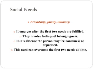 Motivation - Maslow's Need Hierarchy | PPSX