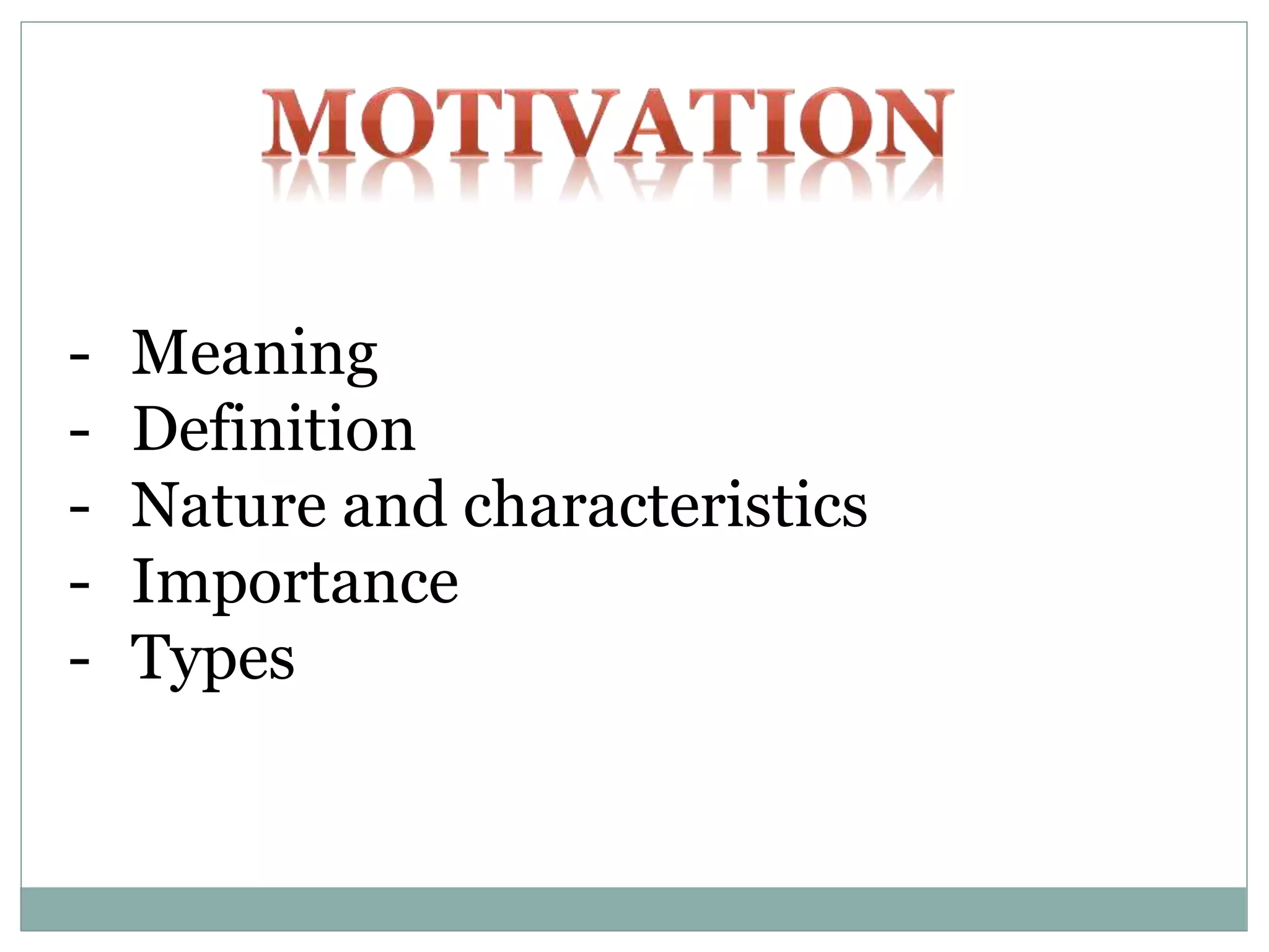 Motivation | PPTX