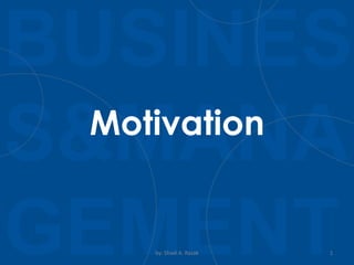 Motivation Theories in Business | PDF