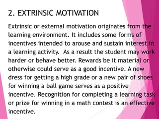 Principles of Teaching - Motivation | PPT