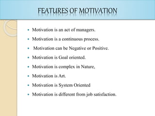 Motivation and its theories | PPTX