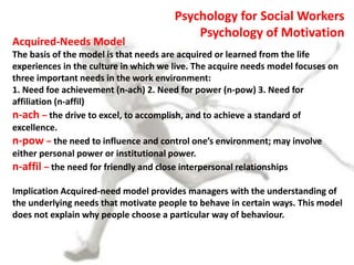 Understanding Motivation | PPT