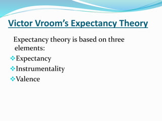 Two factor theory, expectancy theory, equity theory | PPTX