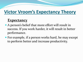 Two factor theory, expectancy theory, equity theory | PPTX