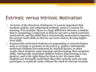 How Children Learn: Understanding Motivation | PPT