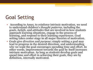 How Children Learn: Understanding Motivation | PPT