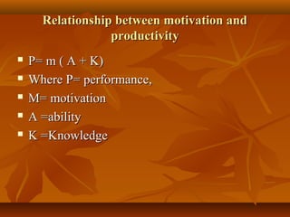 Motivation | PPT