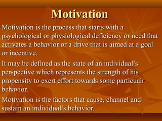 Motivation | PPT