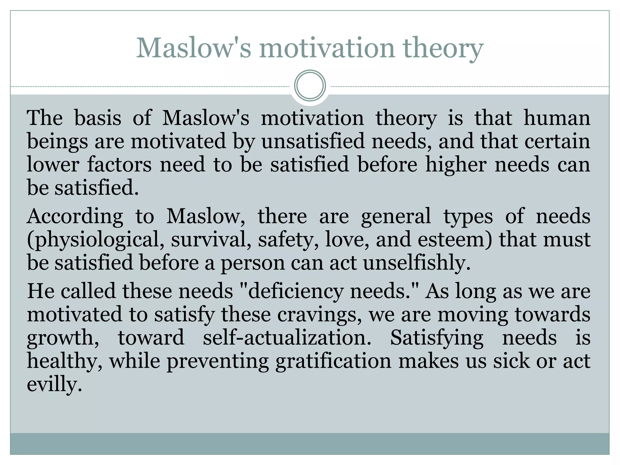 PPT on Human Motivation made By Jyoti Pali, Research Scholar | PPTX