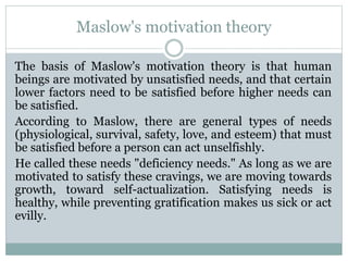 PPT on Human Motivation made By Jyoti Pali, Research Scholar | PPTX ...