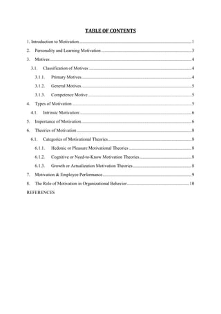 Theories of Motivation | PDF