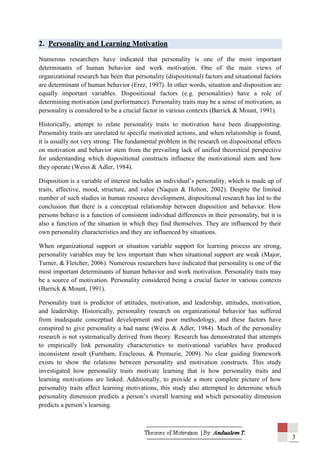 Theories of Motivation | PDF