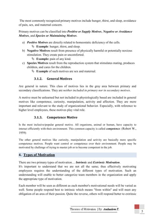 Theories of Motivation | PDF