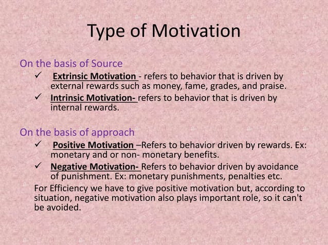 Motivation & Motivational drives and theories | PPTX | Science