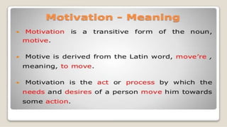 introduction to Motivation | PPTX | Science