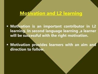 Motivation | PPTX | Educational Assessment | Education