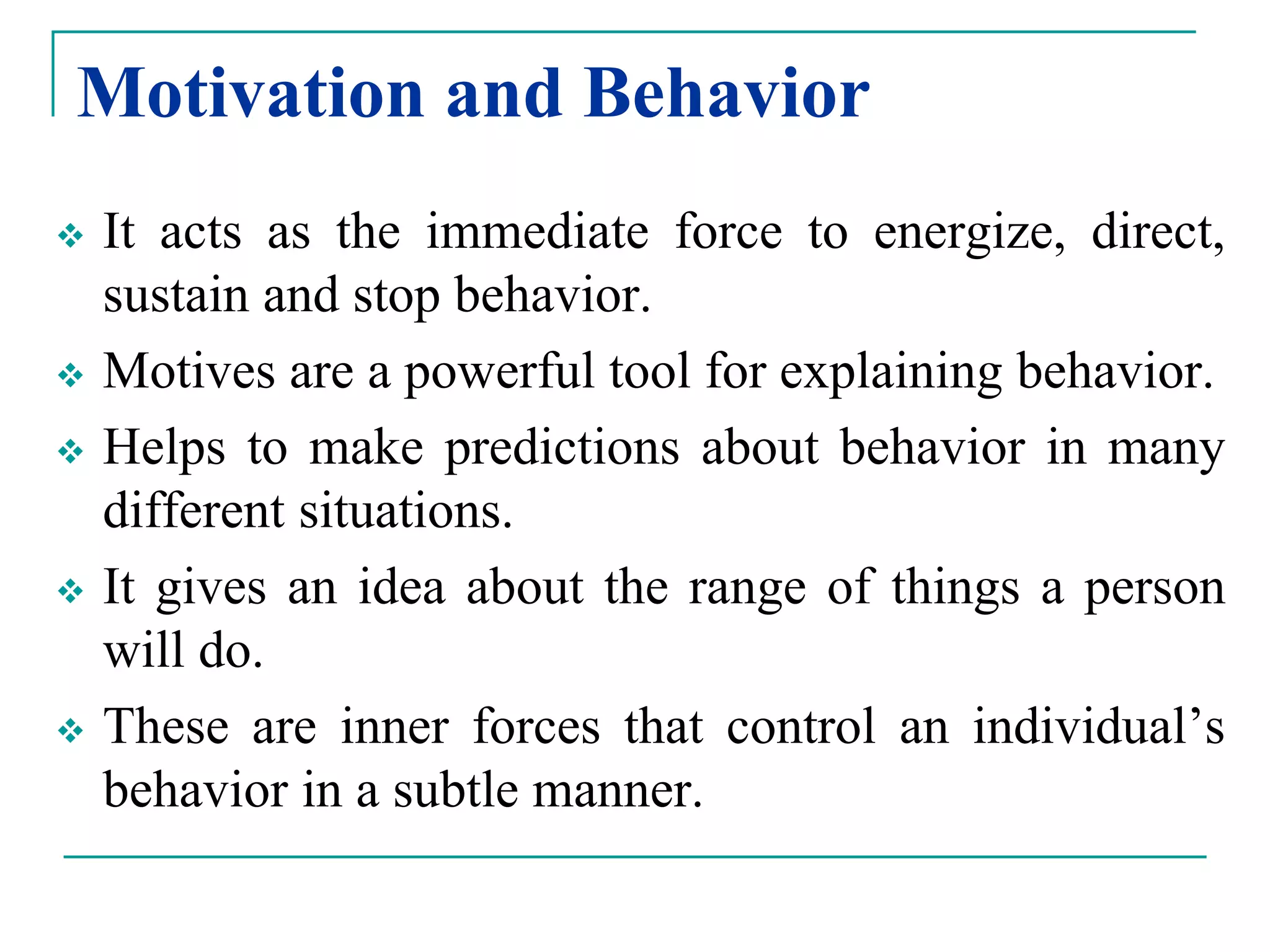 Motivation- Psychology | PPT
