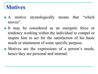 Motivation- Psychology | PPT