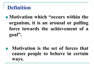 Motivation- Psychology | PPT
