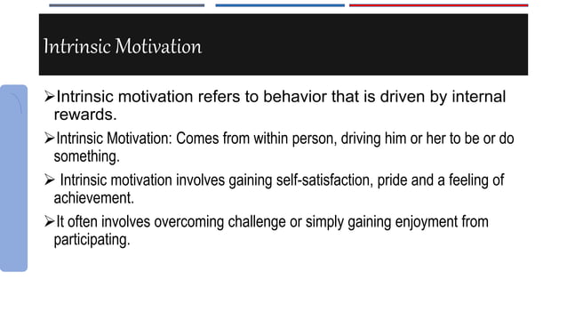 Motivation in psychology & theory | PPT