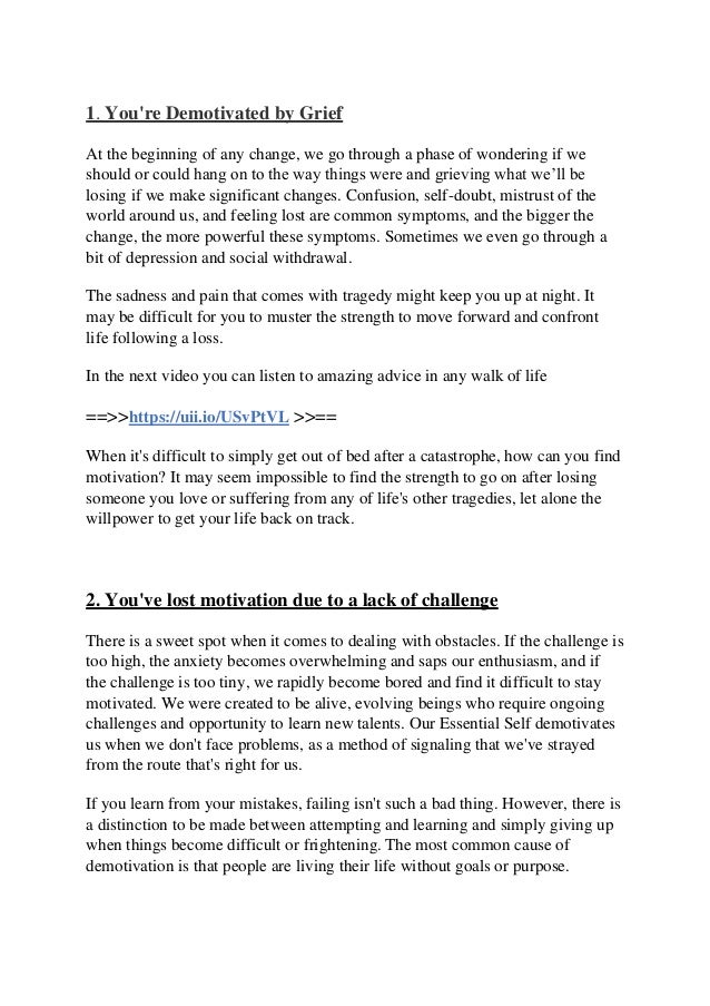 Motivation | PDF | Mental Health | Diseases and Conditions