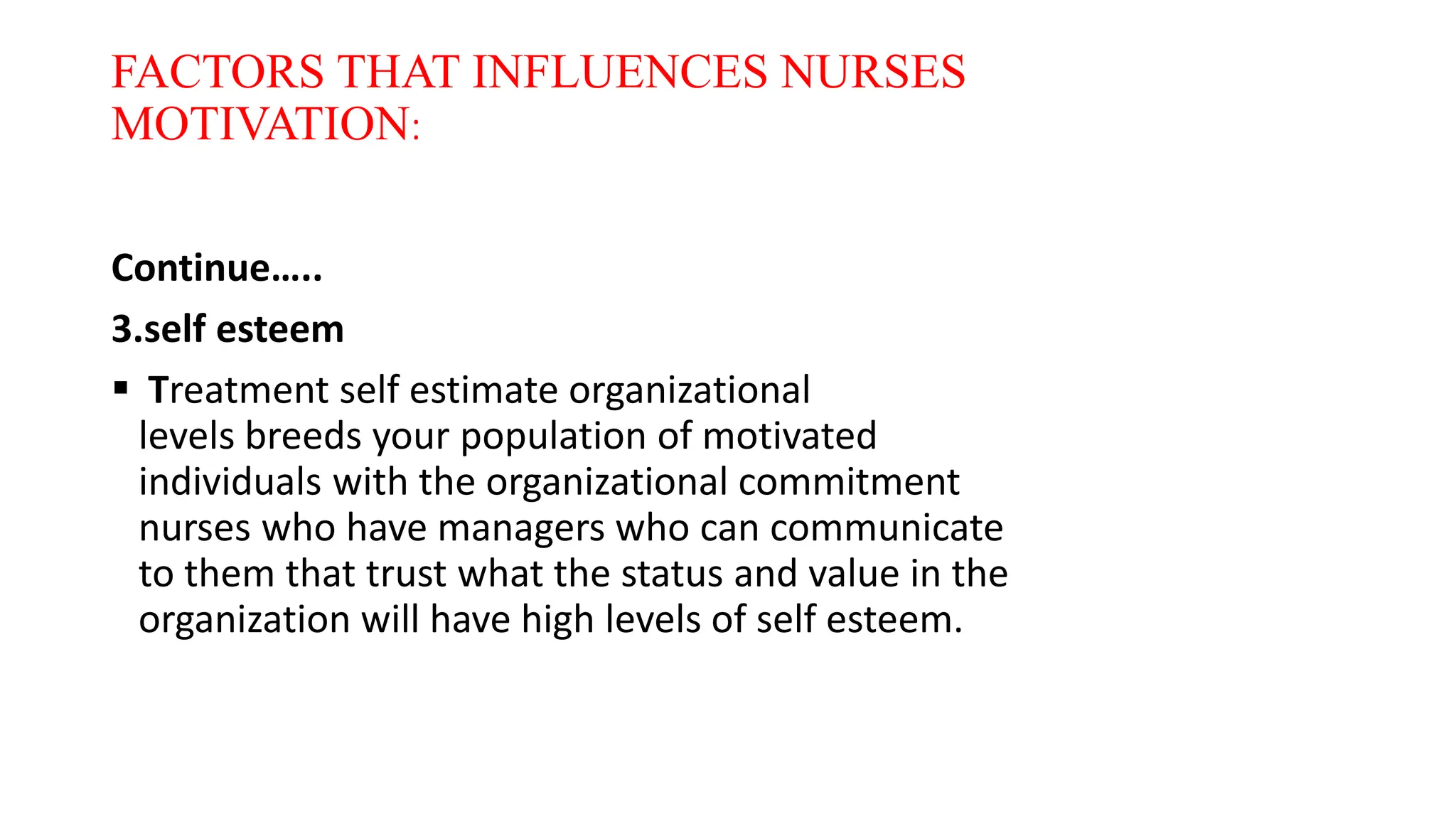 Motivation power point on nursing Management | PPTX
