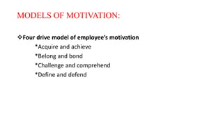 Motivation power point on nursing Management | PPTX