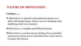 Motivation power point on nursing Management | PPTX