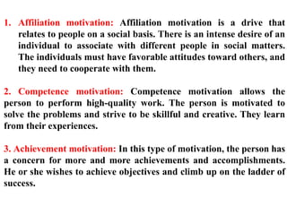 MOTIVATION definition, functions and management pptx | PPTX