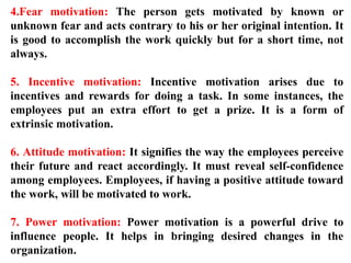 MOTIVATION definition, functions and management pptx | PPTX