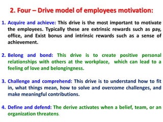 MOTIVATION definition, functions and management pptx | PPTX