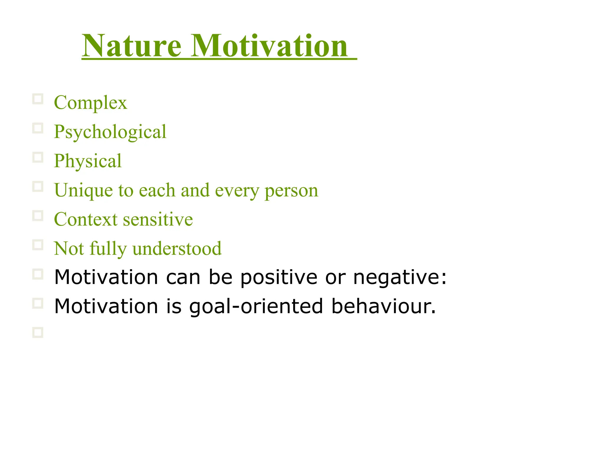 the motivation principles of managementppt | PPT
