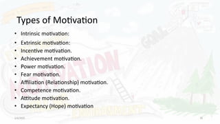 Motivation, types of motivation, psychology | DOCX