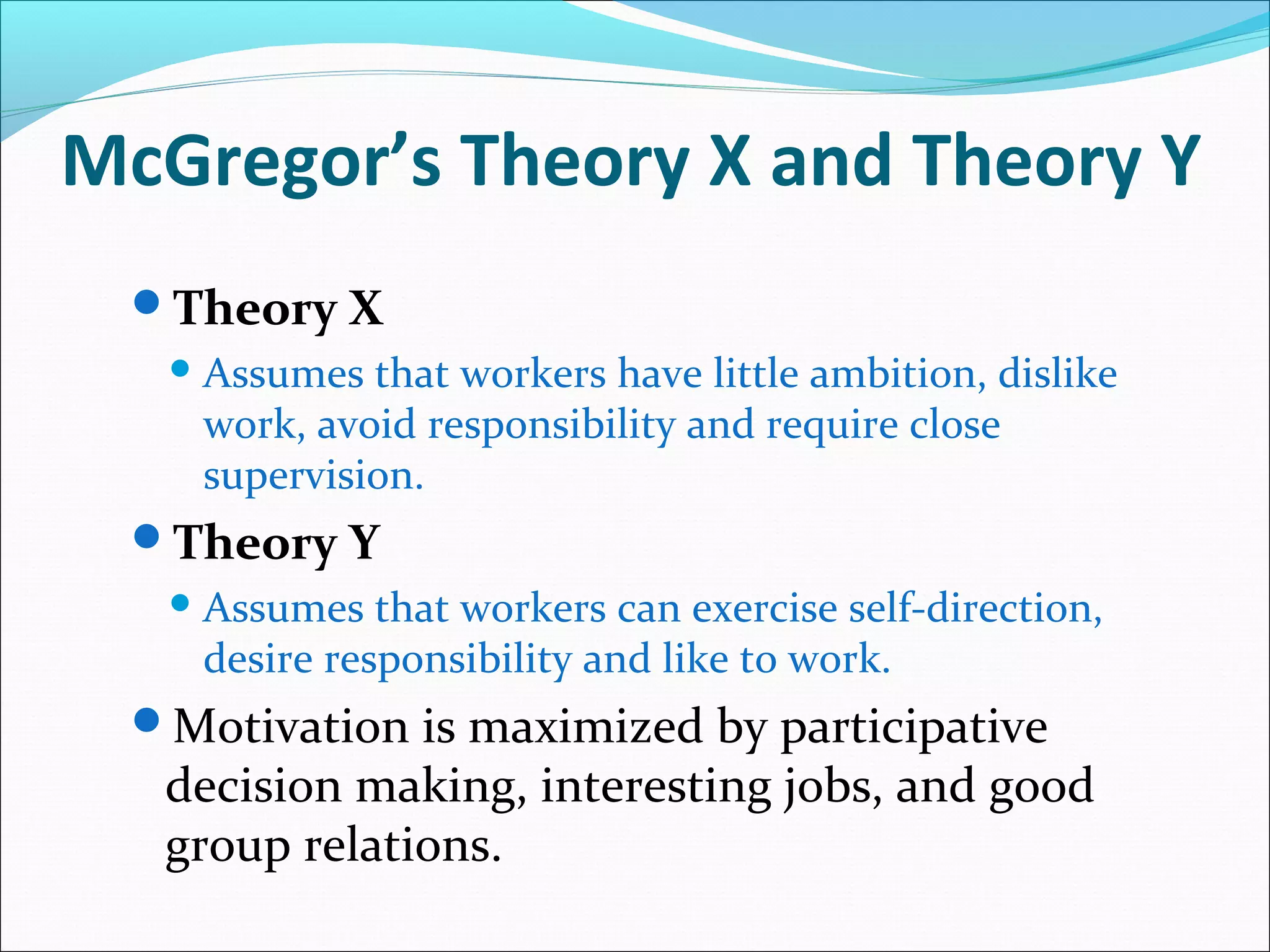 Motivation - Early & contemporary theories of motivation | PPT
