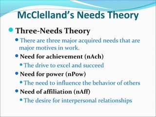 Motivation - Early & contemporary theories of motivation | PPT