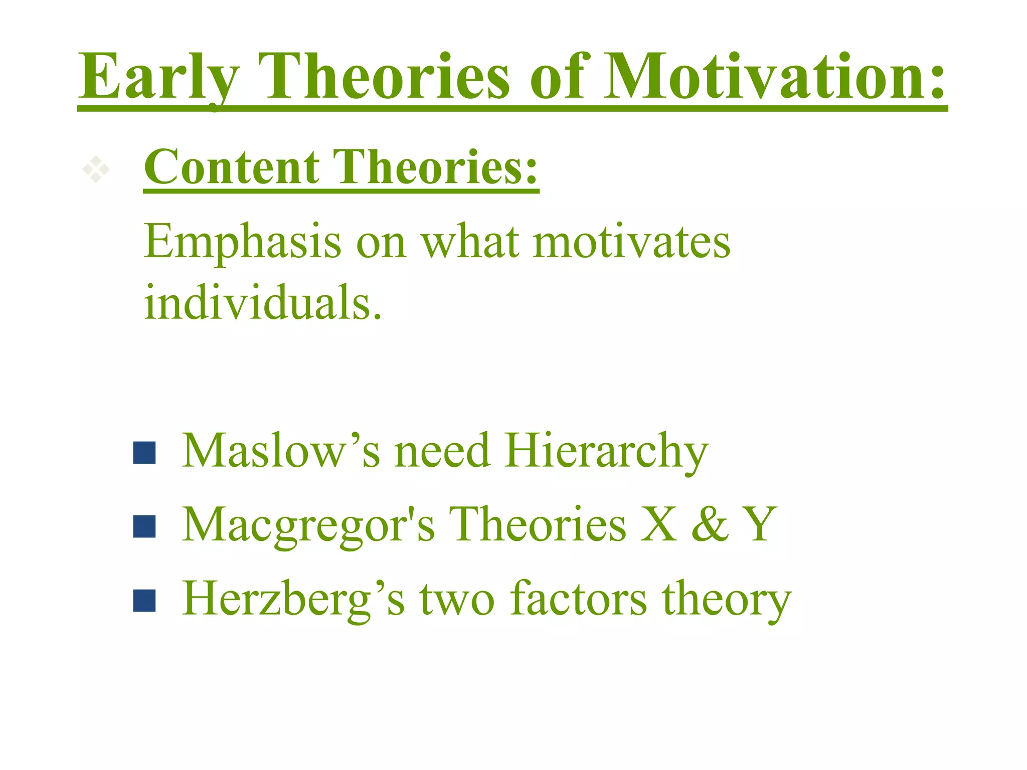 Motivation and Theories of Motivation | PPT