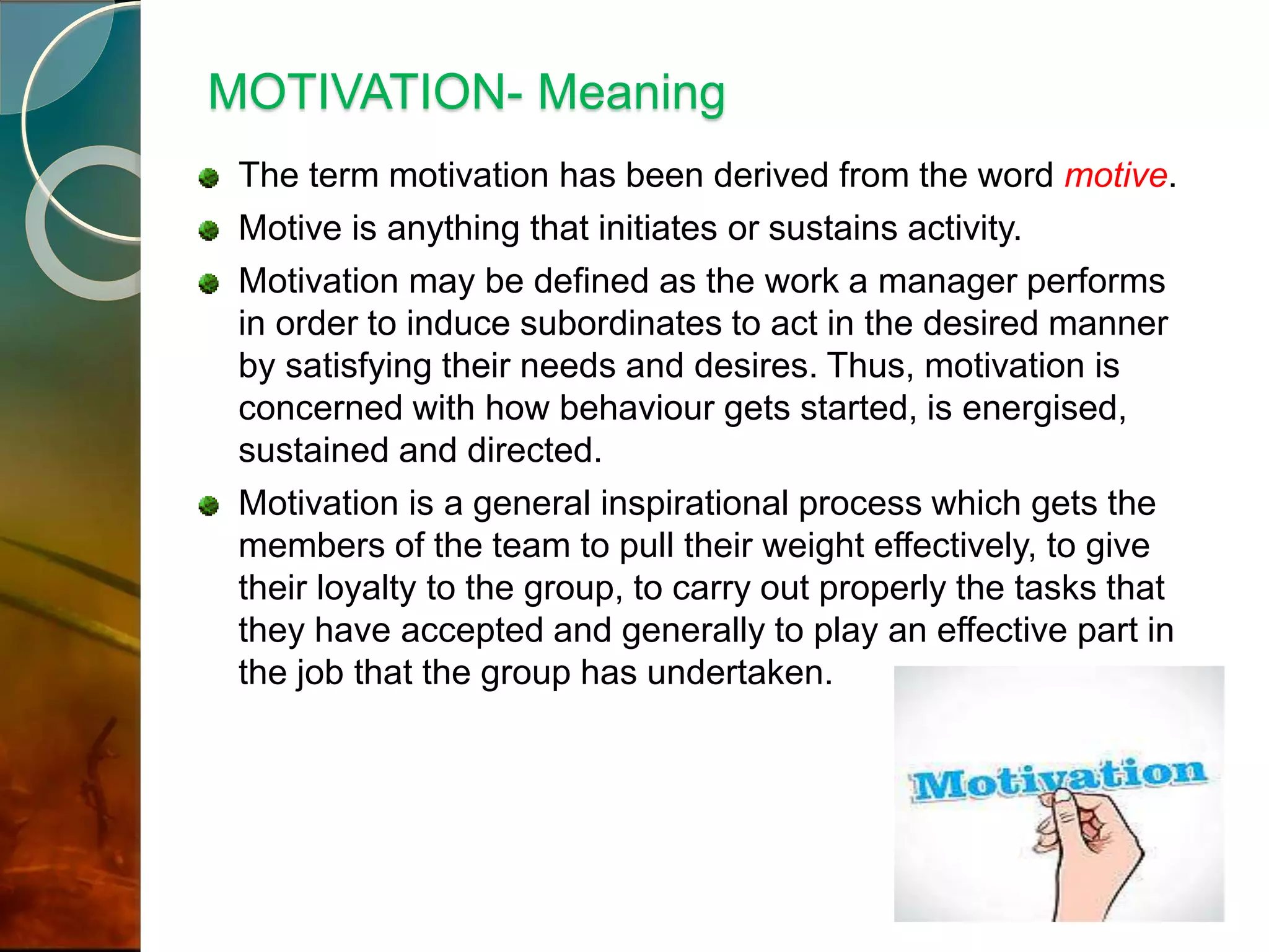 Motivation and Performance Appraisal | PPTX