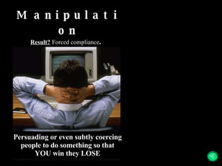 Motivation Vs Manipulation | PPT
