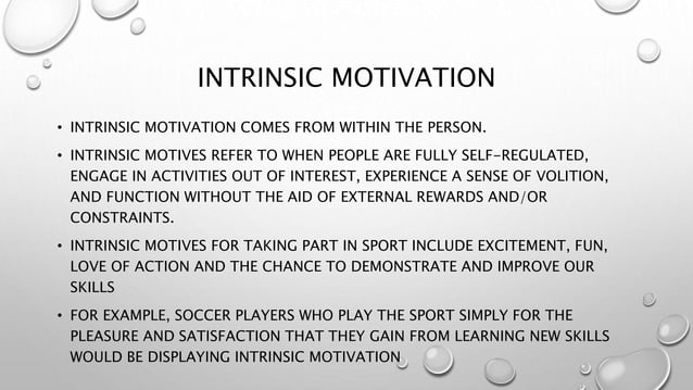 Motivation and motivation theories in sports | PPTX | Soccer | Sports