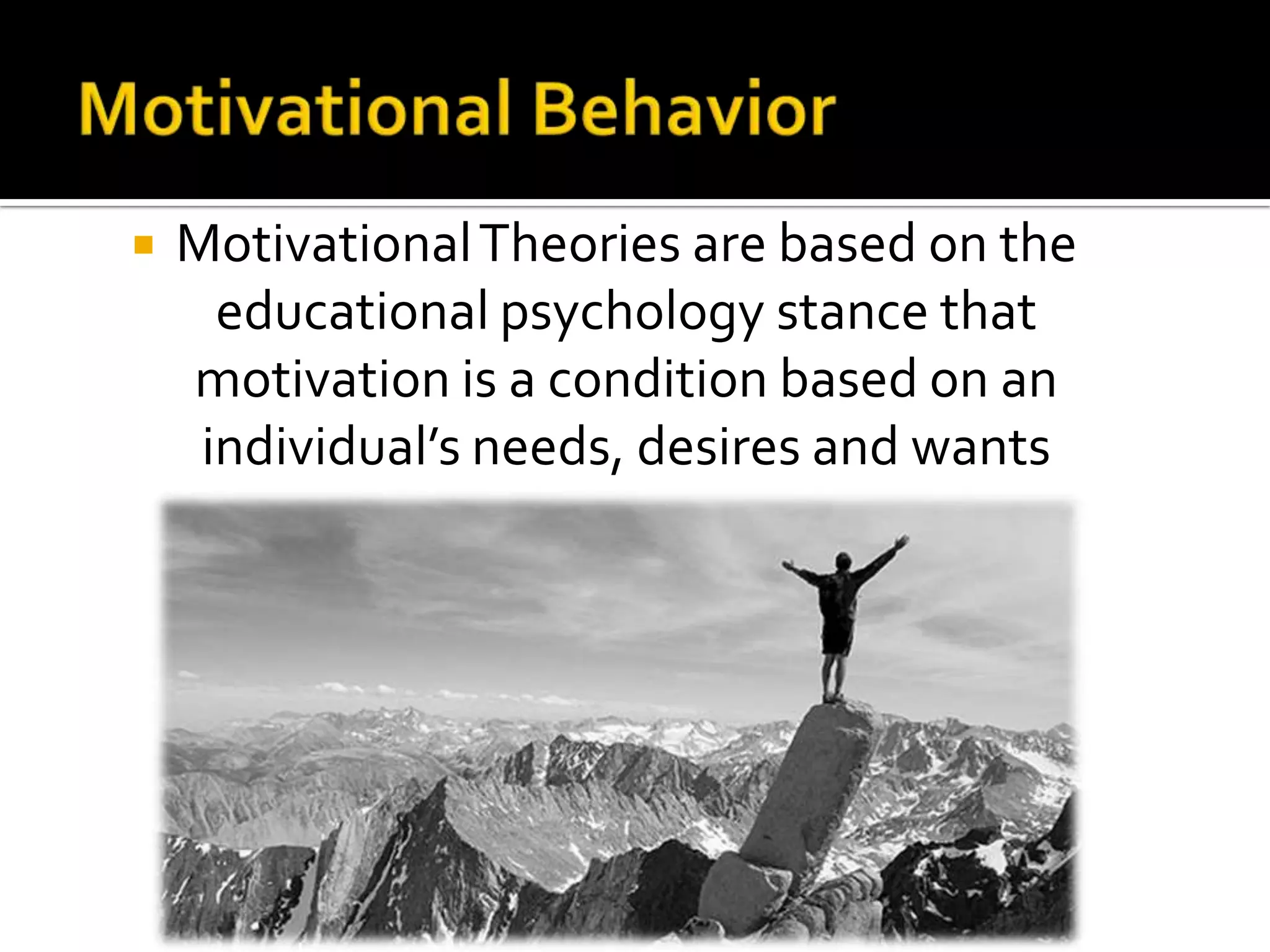 Motivational behavior | PPTX