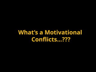 Motivational Conflicts | PDF