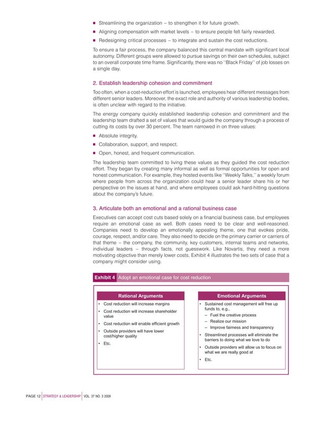 Motivational Cost Reduction | PDF