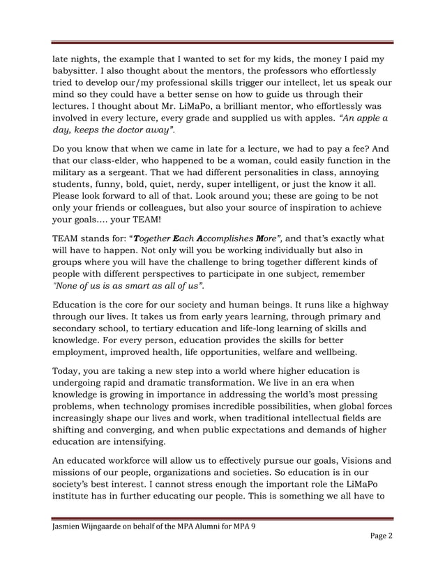 INSPIRING SPPECH | PDF