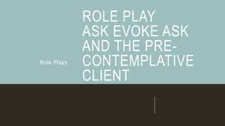 Motivational Interviewing - interrupting Sustain Talk with Change Talk ...