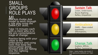 Motivational Interviewing - interrupting Sustain Talk with Change Talk ...