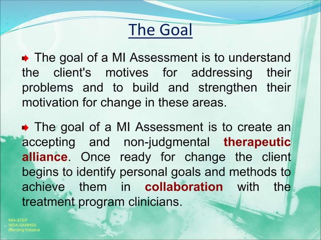Motivational Interviewing Assessment | PPSX