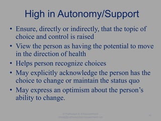 Motivational interviewing best practice communication | PPTX