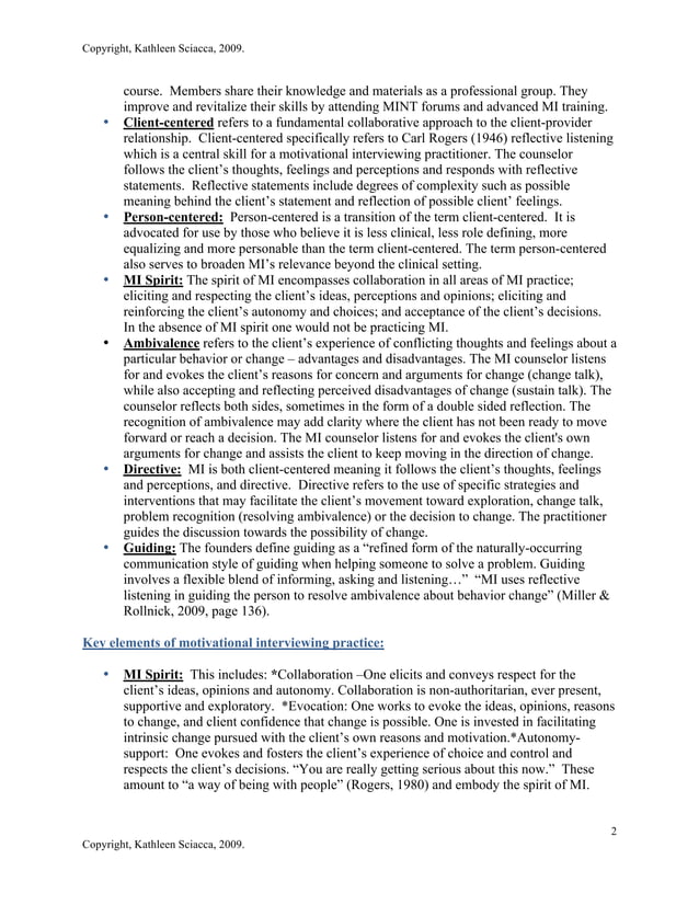 Motivational interviewing glossary&factsheetk ...